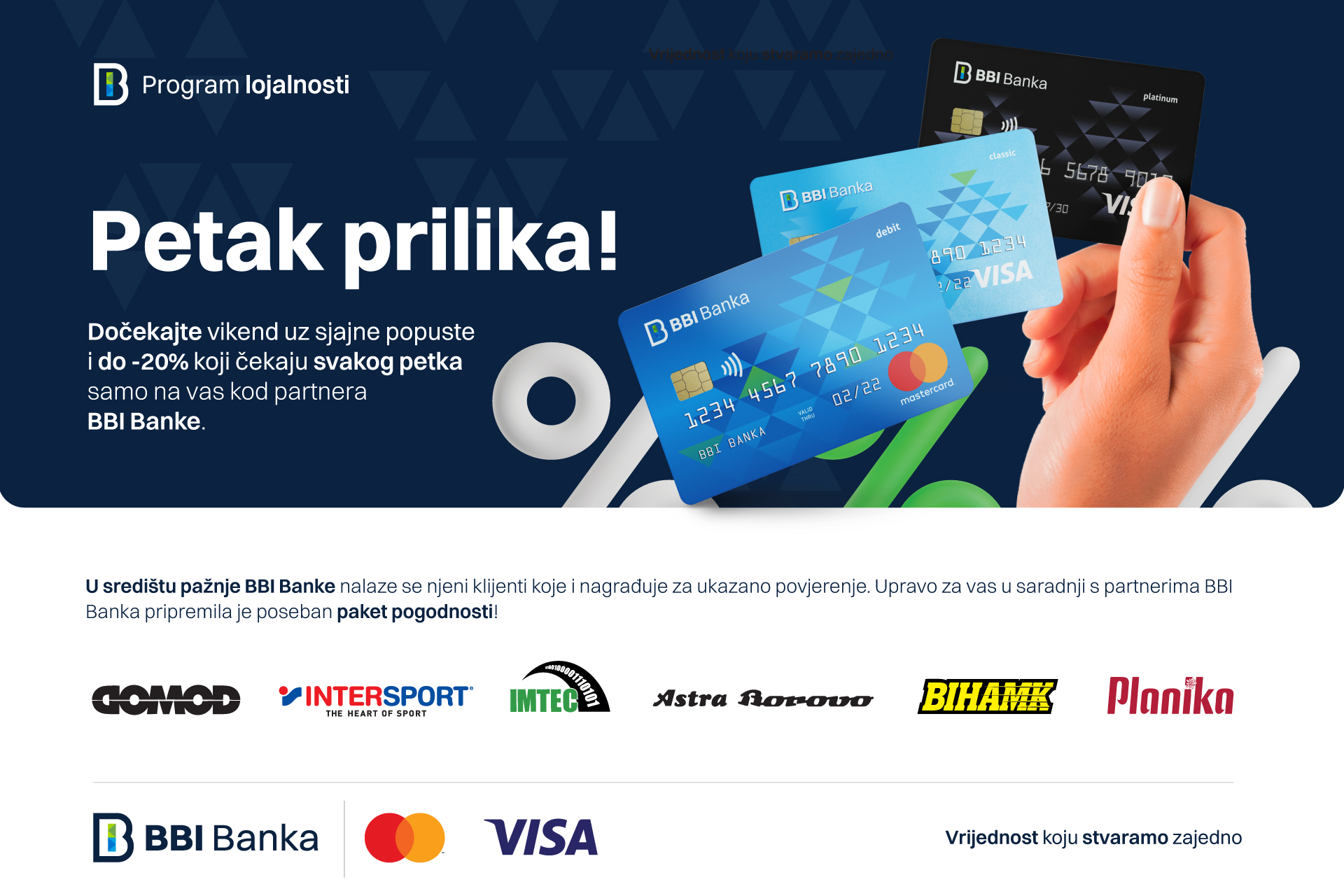 BBI Banka nagrađuje za ukazano povjerenje novim Programom lojalnosti ...